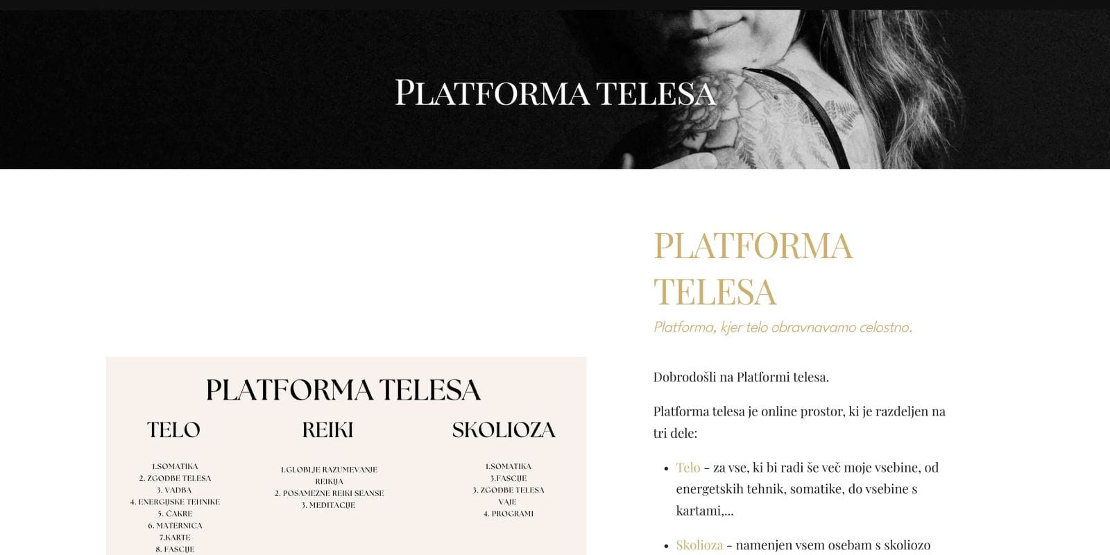 Platforma telesa - Kim Bogataj